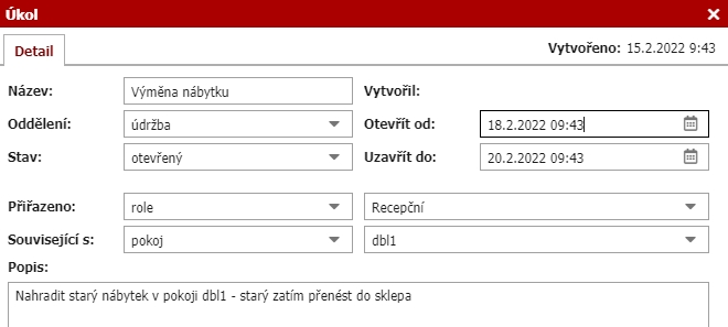 Úkoly – Dokumentace Previo.cz